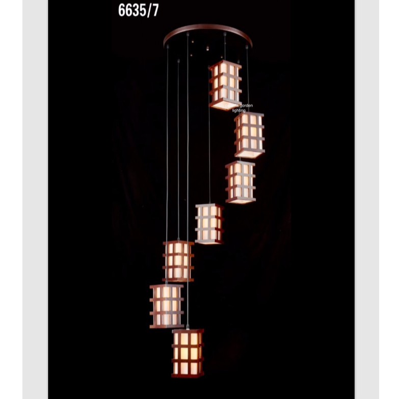Jual SL6635-7 LAMPU GANTUNG HIAS ANTIK MINIMALIS MODERN KLASIK VOID ...