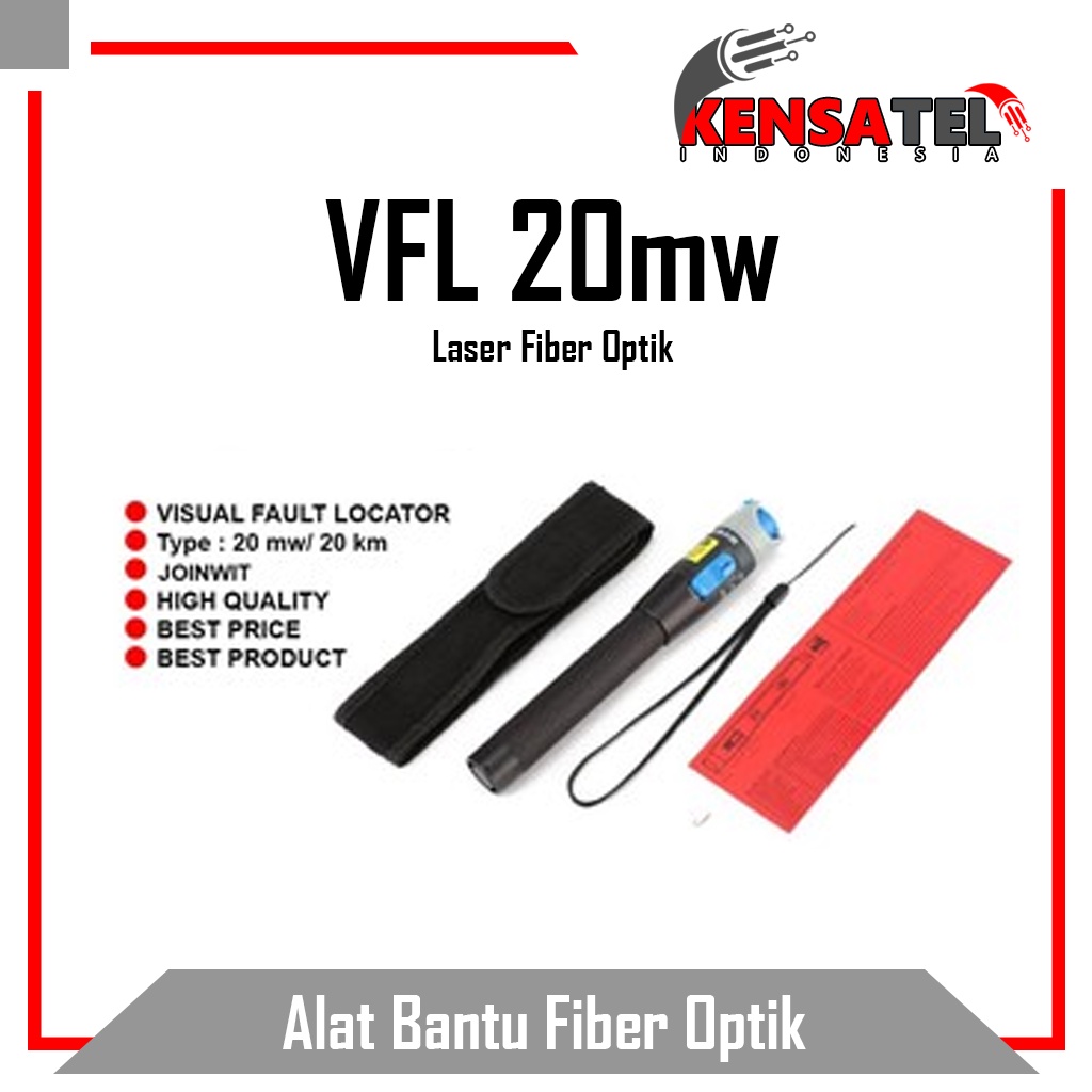 Jual VFL 20mw Joinwit Visual Fault Locator Laser Fiber Optik Original ...