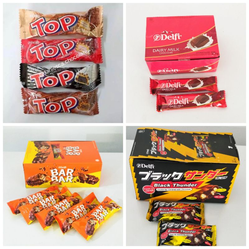 Jual .Eceran aneka coklat Delfi cha cha dairy milk Delfi top bar bar ...