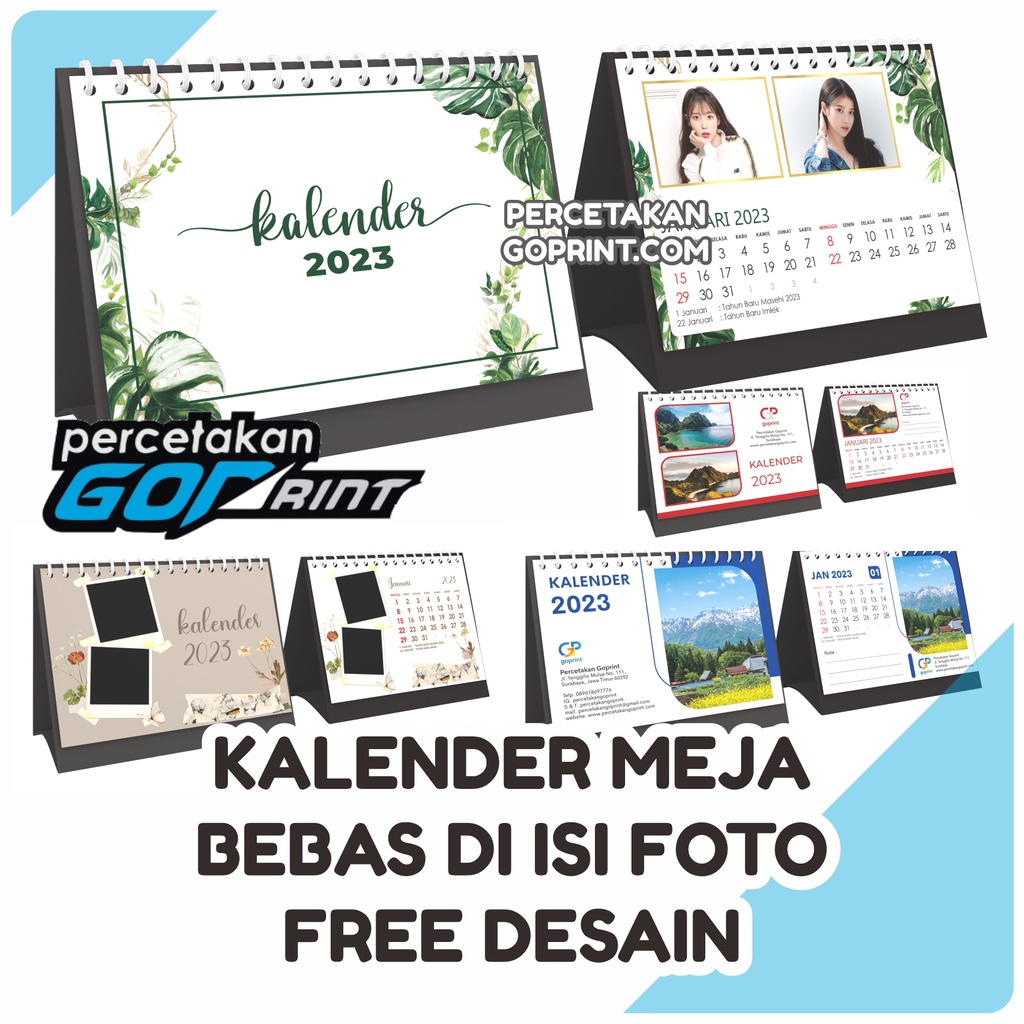 Jual Kalender Duduk / Kalender Meja 2025 custom foto keluarga komunitas ...