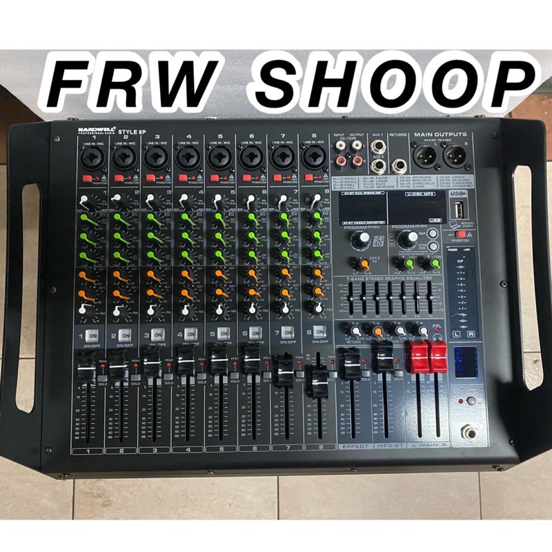Jual POWER MIXER AUDIO HARDWELL STYLE 8P / STYLE 8 P (ORIGINAL) 8 ...