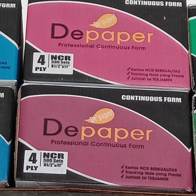 Jual Kertas komputer kertas continuous form depaper 4 ply | Shopee ...