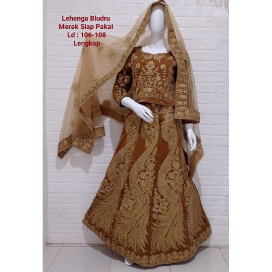 Jual Baju Pengantin India Siap Pakai Adat Bollywood Wedding Dress ...