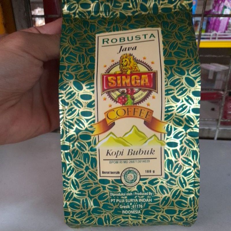 Jual Kopi Singa ROBUSTA JAVA 180Gram | Shopee Indonesia