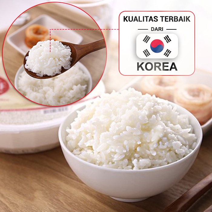 Jual CJ Hetbahn Cooked White Rice - Nasi Putih Instan Korea 130g | Shopee Indonesia