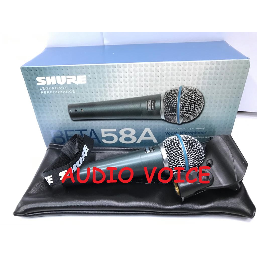 Jual Mic Kabel Shure BETA 58A GRADE PREMIUM DYNAMIC MICROPHONE | Shopee Indonesia
