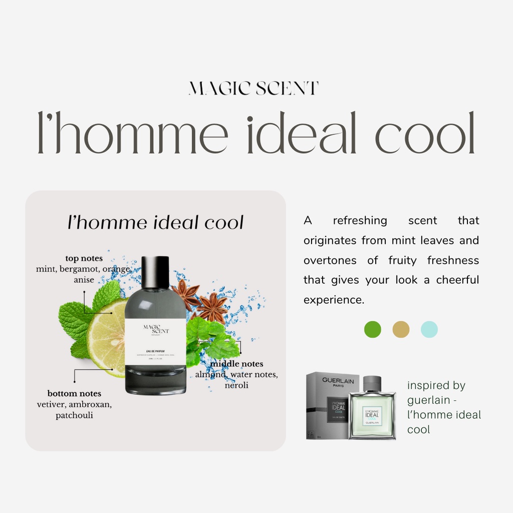 Jual Magic Scent Premium Inspired Perfume : L’homme Ideal Cool 30ml ...