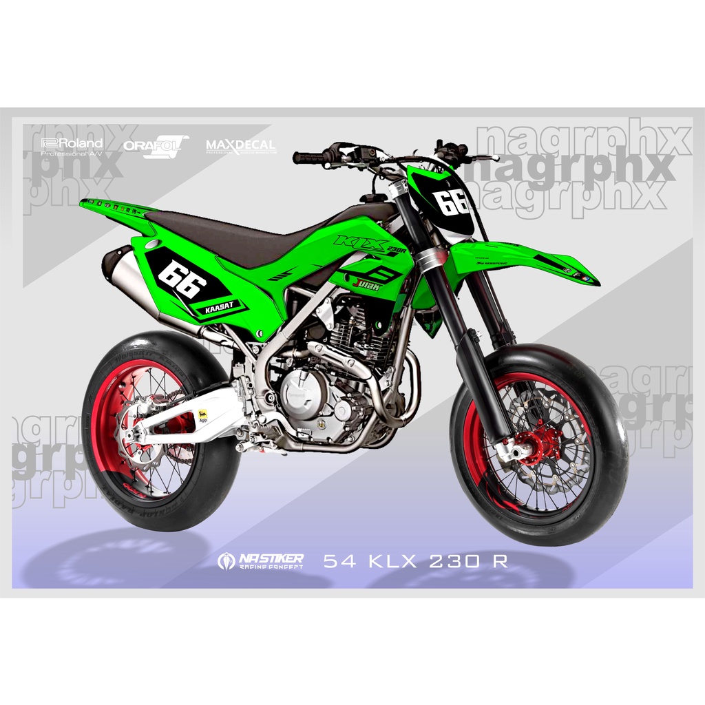 Jual decal KLX 230 R HIJAU FULLBODY STIKER KLX FULLBODY | Shopee Indonesia