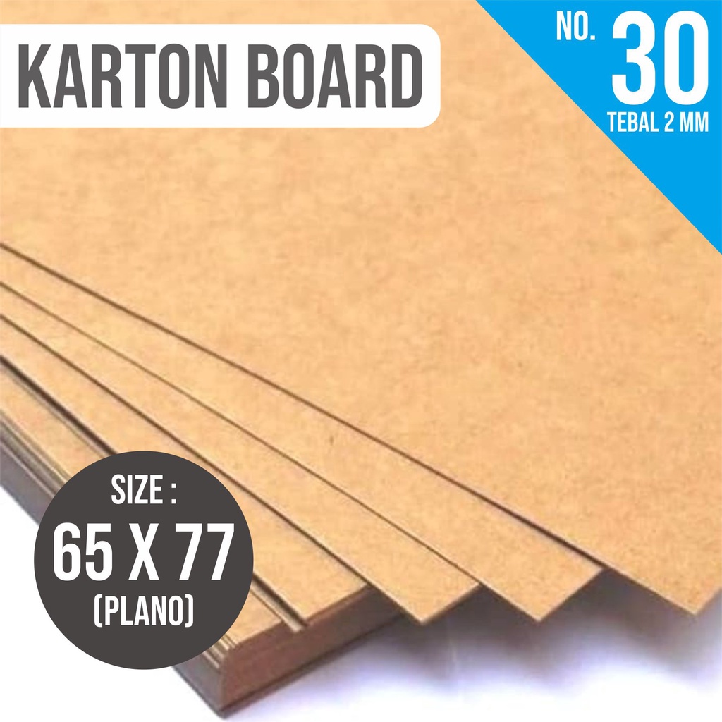 Jual Kertas Karton Duplex Board No. 30 65x77 cm tebal 2mm TERMURAH ...