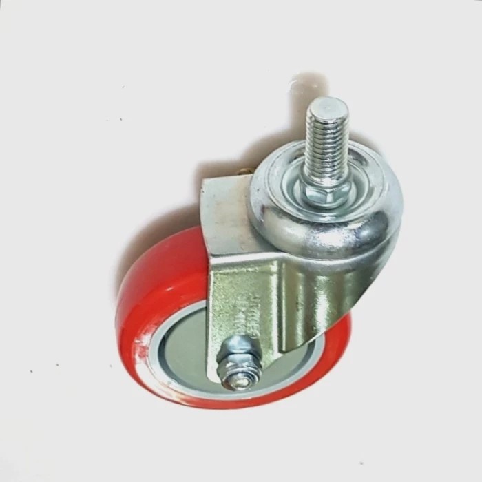 Jual Roda Troley Srew 4" Ranger Germany Pu Merah (putar) | Shopee Indonesia