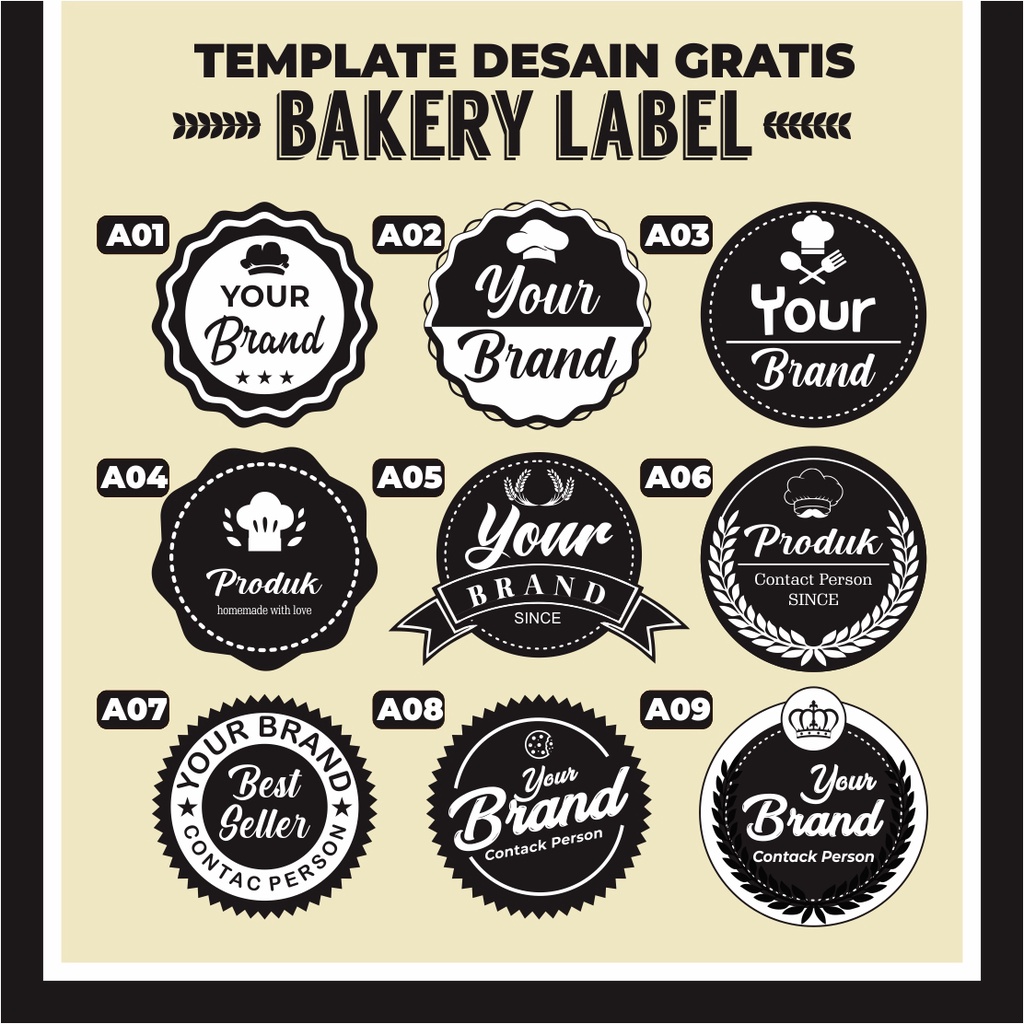 Jual CETAK STIKER Cutting Olshop Makanan Miniman / STICKER LABEL botol ...