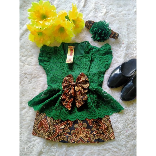 Jual KEBAYA BAYI PEREMPUAN/KEBAYA MODERN/KEBAYA MURAH WARNA IJO BOTOL ...