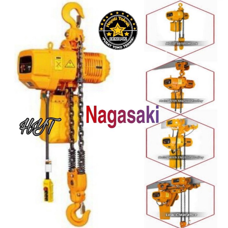 Jual NAGASAKI ELECTRIC 1 ton x 15 meter CHAIN BLOCK ELECTRIC CHAIN ...