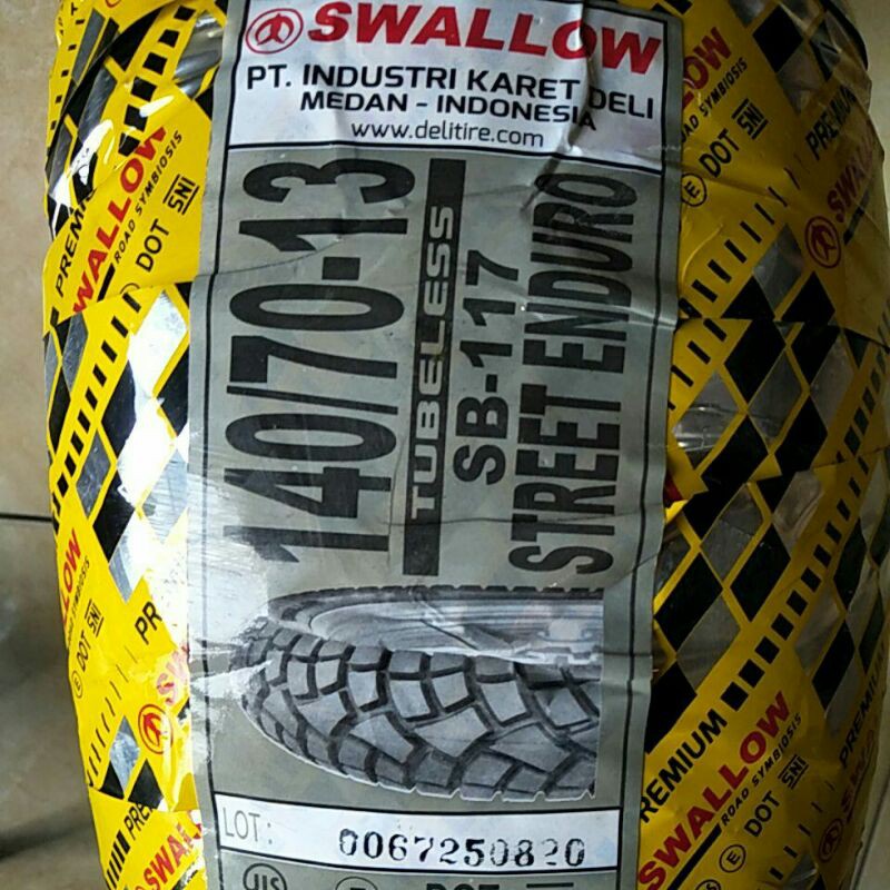 Jual ban n max belakang ukuran 140/70x13 swallow sb 117 | Shopee Indonesia