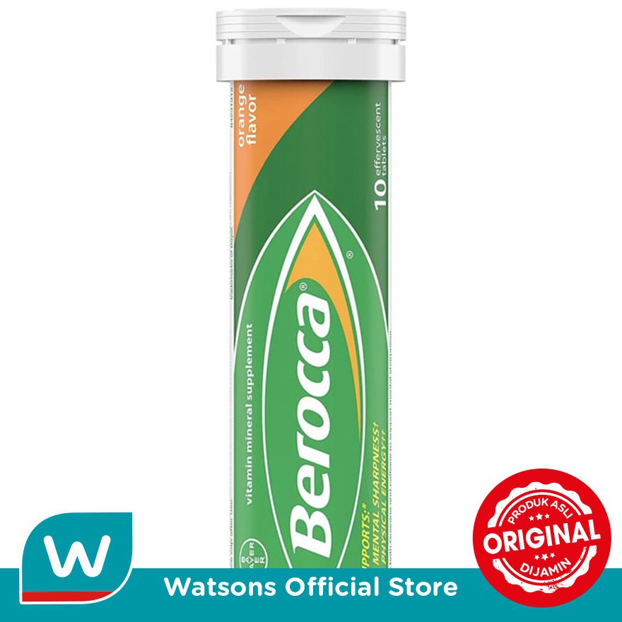 Jual Berocca Perfomance Multivitamin B kompleks Rasa Jeruk 10 Tablet ...