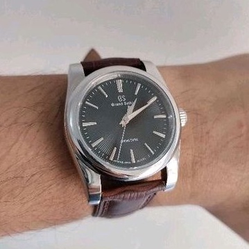 Jual Grand Seiko Mods NH35 Black Dial Sunburst | Shopee Indonesia
