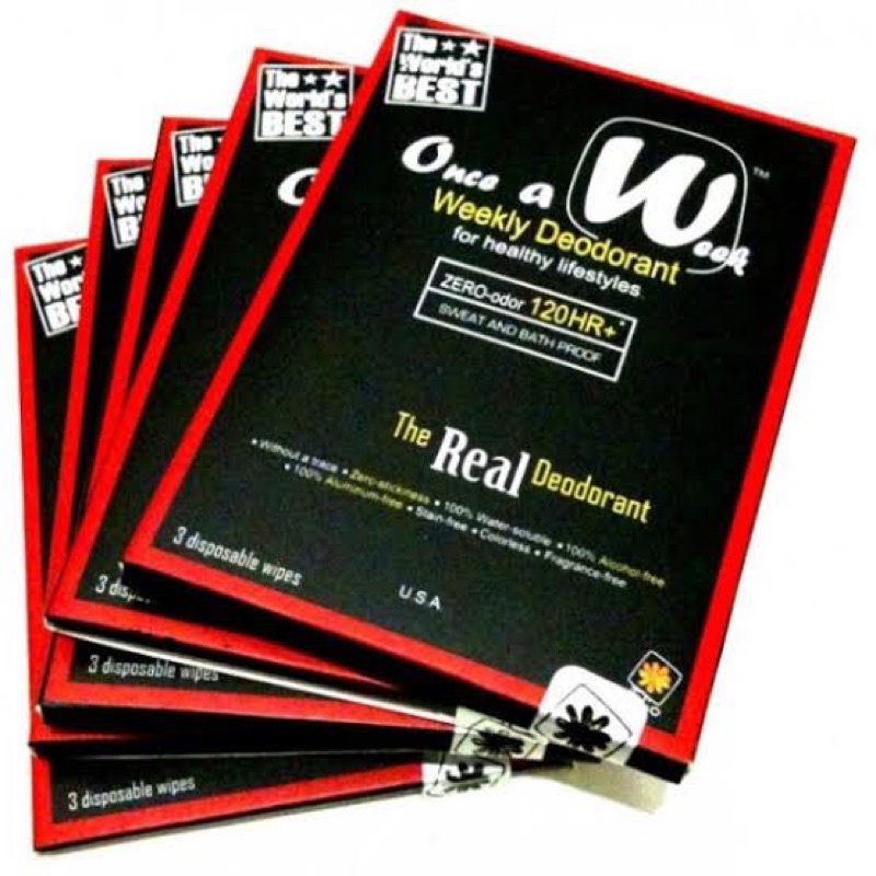 Jual Once A Week 3s Weekly Deodorant 1 box isi 3 pcs Deodoran Pria ...