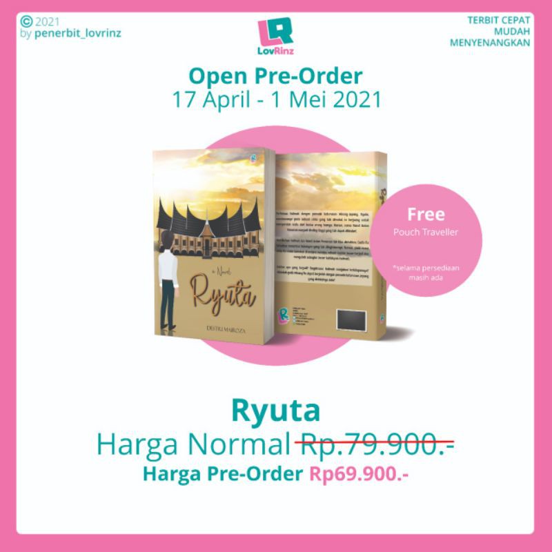 Jual Buku Novel Ryuta - Original - Destri Mairoza - Penerbit LovRinz | Shopee Indonesia