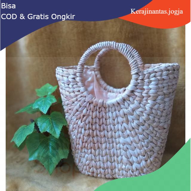 Jual Tas Eceng Gondok Kerucut (free dusbag) | Shopee Indonesia