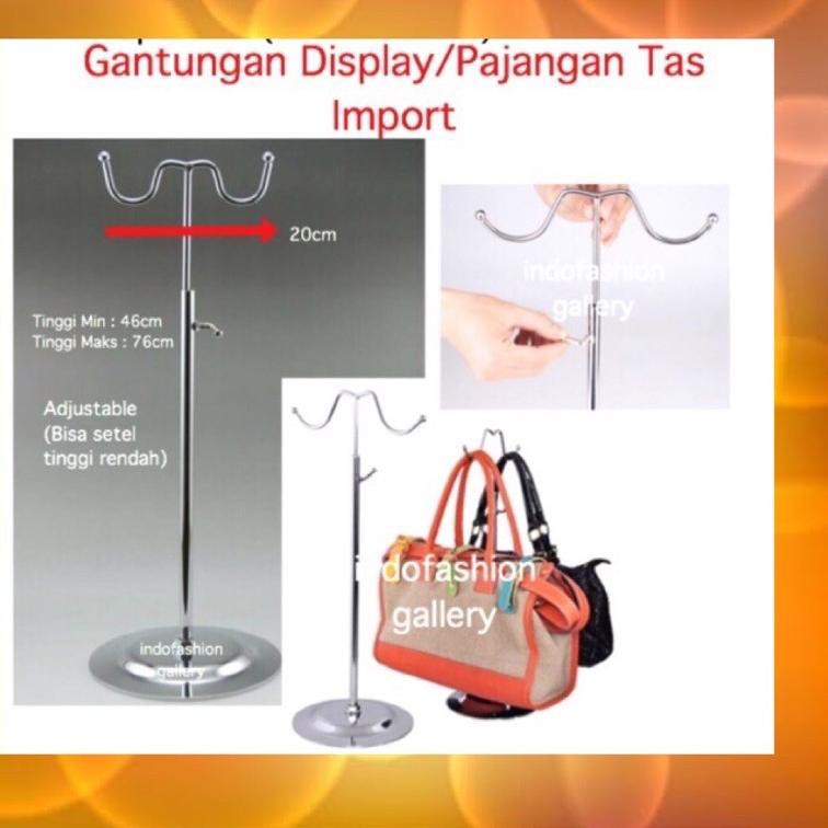 Jual Gantungan tas/Pajangan Display Tas Bahan Besi Tebal 6A9 | Shopee ...