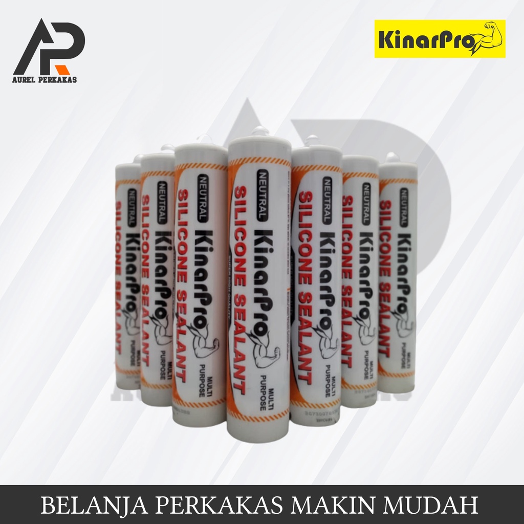 Jual LEM KINARPRO SILIKONE SEALENT NEUTRAL PUTIH/WHITE LEM KACA NETRAL ...
