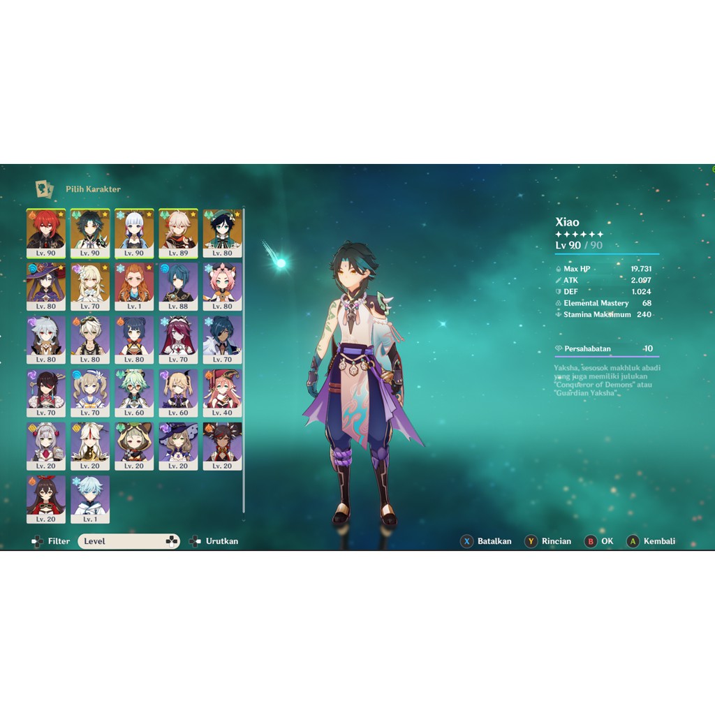 Jual Akun Genshin Impact 3 Signature XIAO PJWS AR 57 | Shopee Indonesia