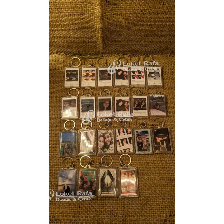 Jual GANTUNGAN KUNCI / GANCI AKRILIK KOTAK INSERT PAPER MURAH CUSTOM ...