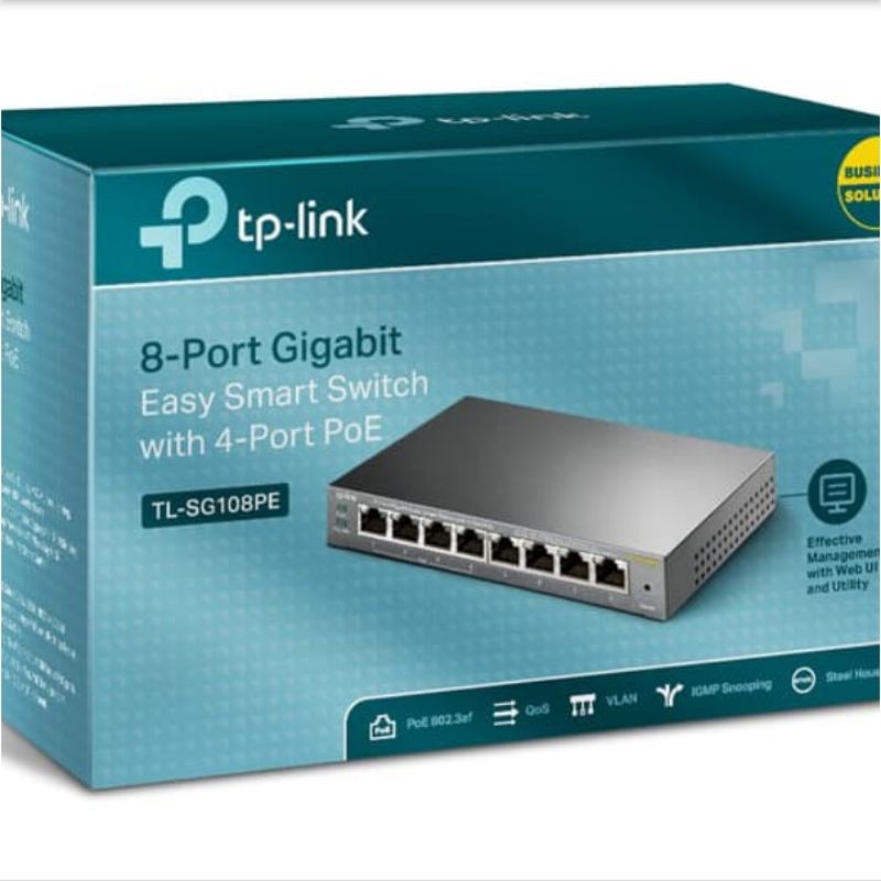 Jual TP-Link TL-SG108PE 8-Port Gigabit Easy 4-Port PoE with Smart ...