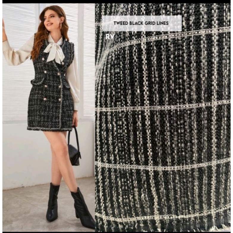 Jual Bahan Kain Tweed,harga per 1 meter (1x) | Shopee Indonesia