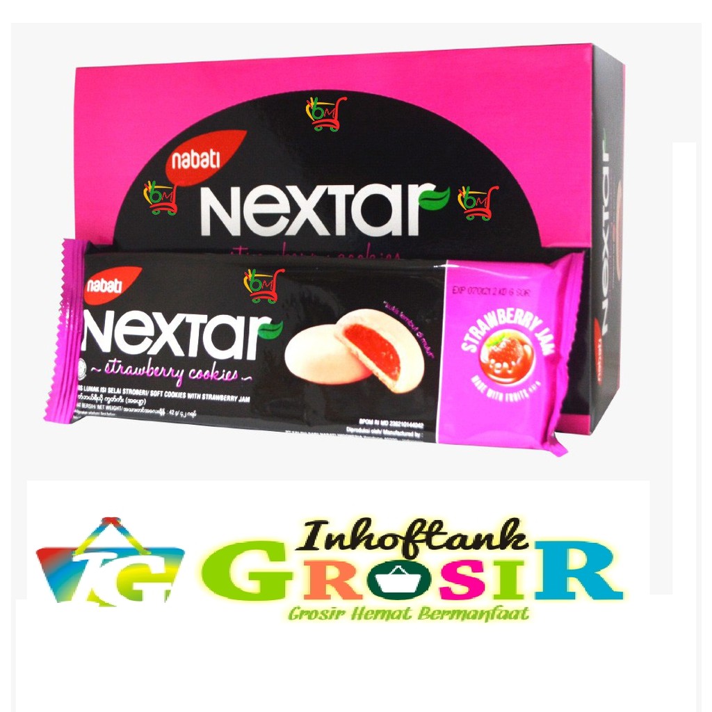 Jual Nextar Strawberry (1 box/ isi 10 pcs) | Shopee Indonesia