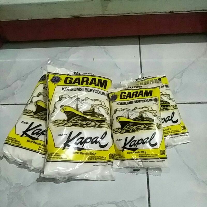 Jual Garam Cap Kapal 500 g dan 250 g | Shopee Indonesia