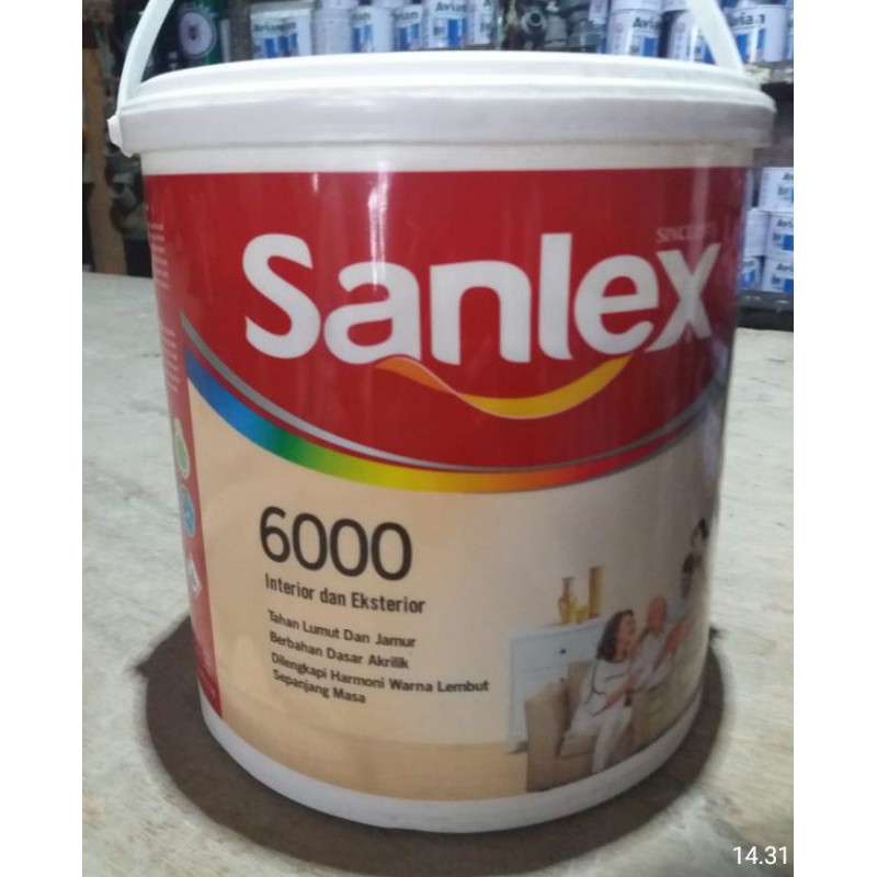 Jual cat tembok sanlex warna putih | Shopee Indonesia
