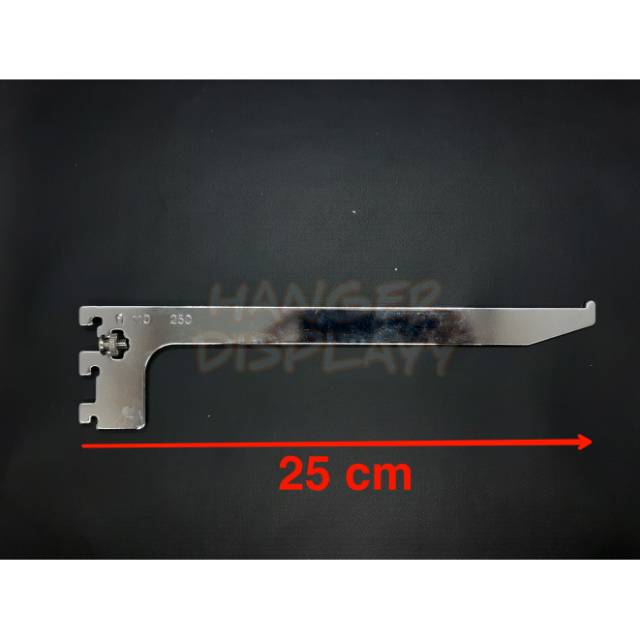 Jual Bracket Kaca Stainless 25 cm | Siku Braket Penyangga Rak Kaca ...