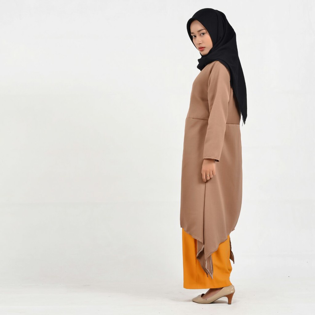 Jual LONG TUNIK ASIMETRIS BALOTELLY TERBARU MODEL RESLETING DEPAN ...
