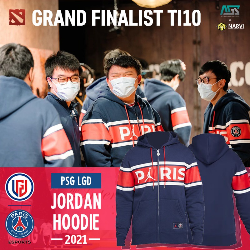 Jual Hoodie Gaming Team PSG LGD Dota2 - Jordan Paris Edition | Shopee ...