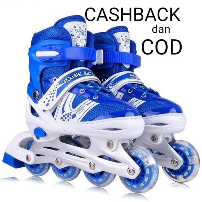 Jual Sepatu roda POWER Original model bajaj rangka aluminium | Shopee ...