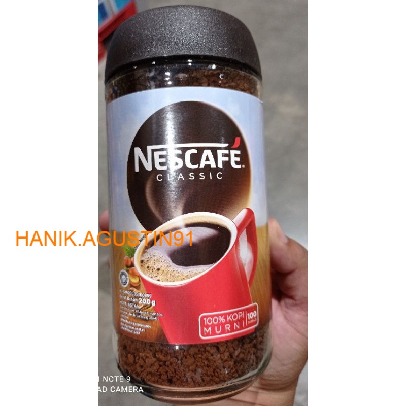 Jual Nescafe Classic Kopi Instant Kopi Hitam 200gr Jar SS91 | Shopee ...