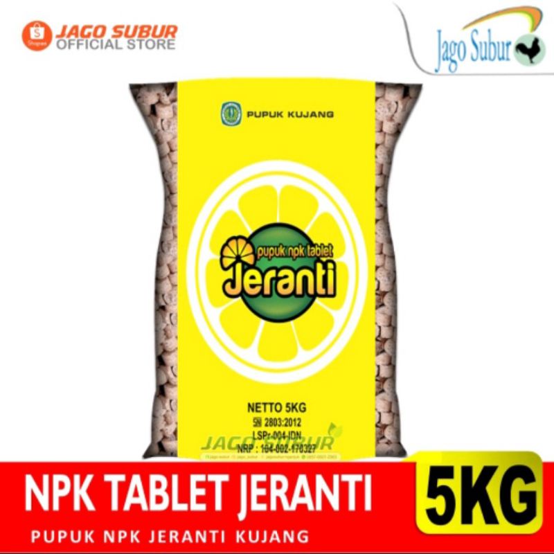 Jual PUPUK NPK TABLET KUJANG 5 KG | Shopee Indonesia