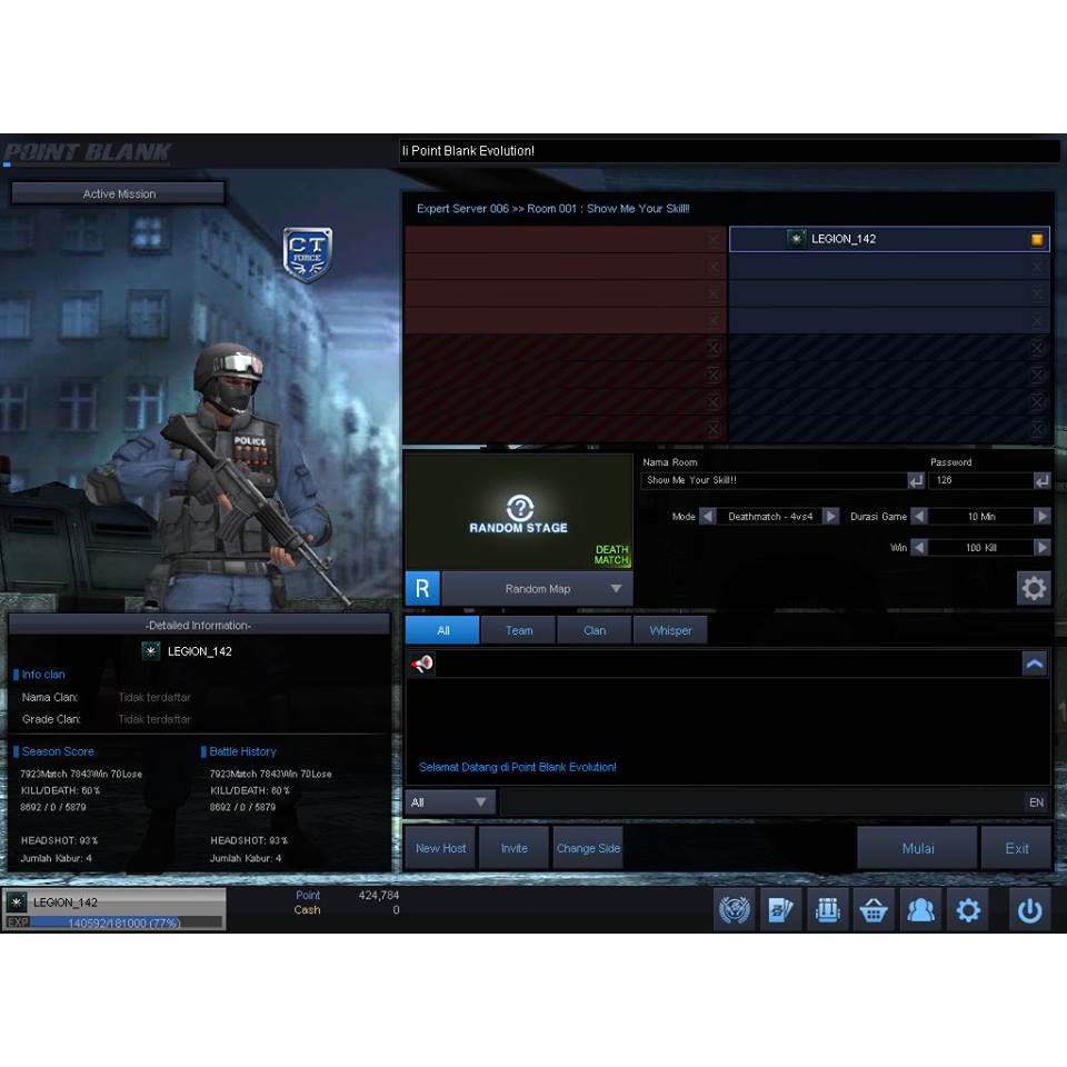 Jual Char Pangkat MAYOR Point Blank zepetto | TERMURAH ( FULL TITLE ...
