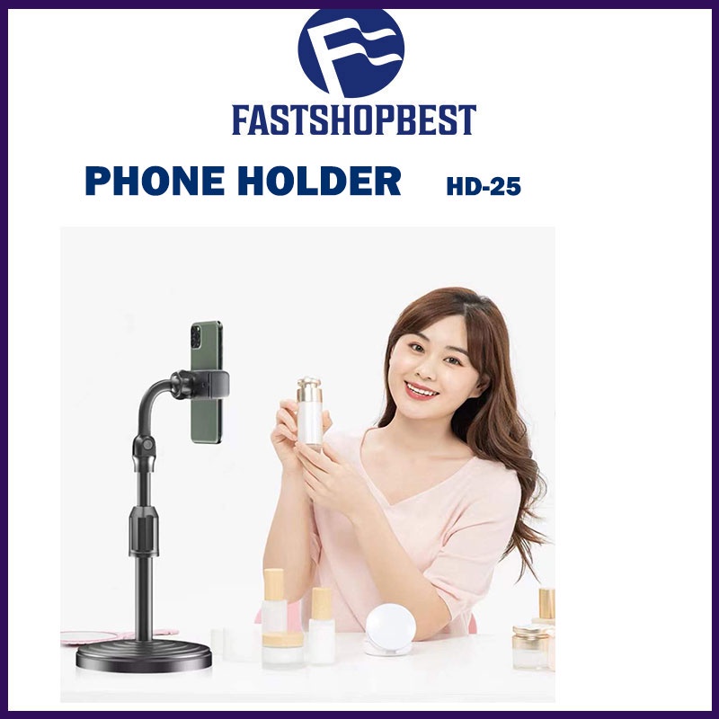 Jual Stand Holder HP Handphone HD-25 Holder Phone Rotari 360 Phone Live ...