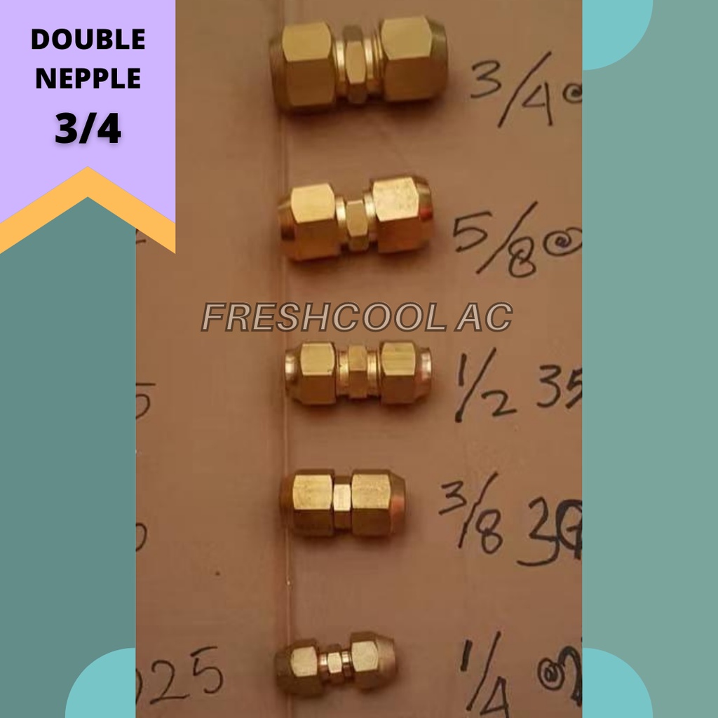 Jual DOUBLE NEPPLE DOUBLE NEPLE DOBEL NEPEL UKURAN 3/4 (SAMBUNGAN PIPA ...