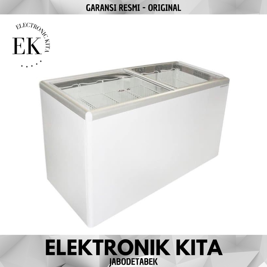 Jual CHEST FREEZER RSA SLIDING 171 LITER KACA FROZEN FOOD LOW WATT RODA ...