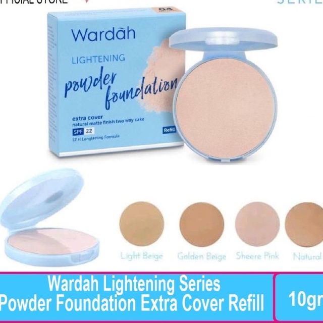 Jual Wardah Lightening Powder Foundation REFILL | Shopee Indonesia