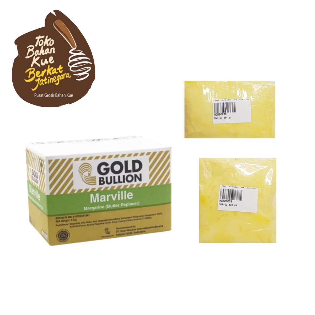 Jual GOLD BULLION MARVILLE BUTTER REPLACER 500 GR / MARGARINE PENGGANTI ...
