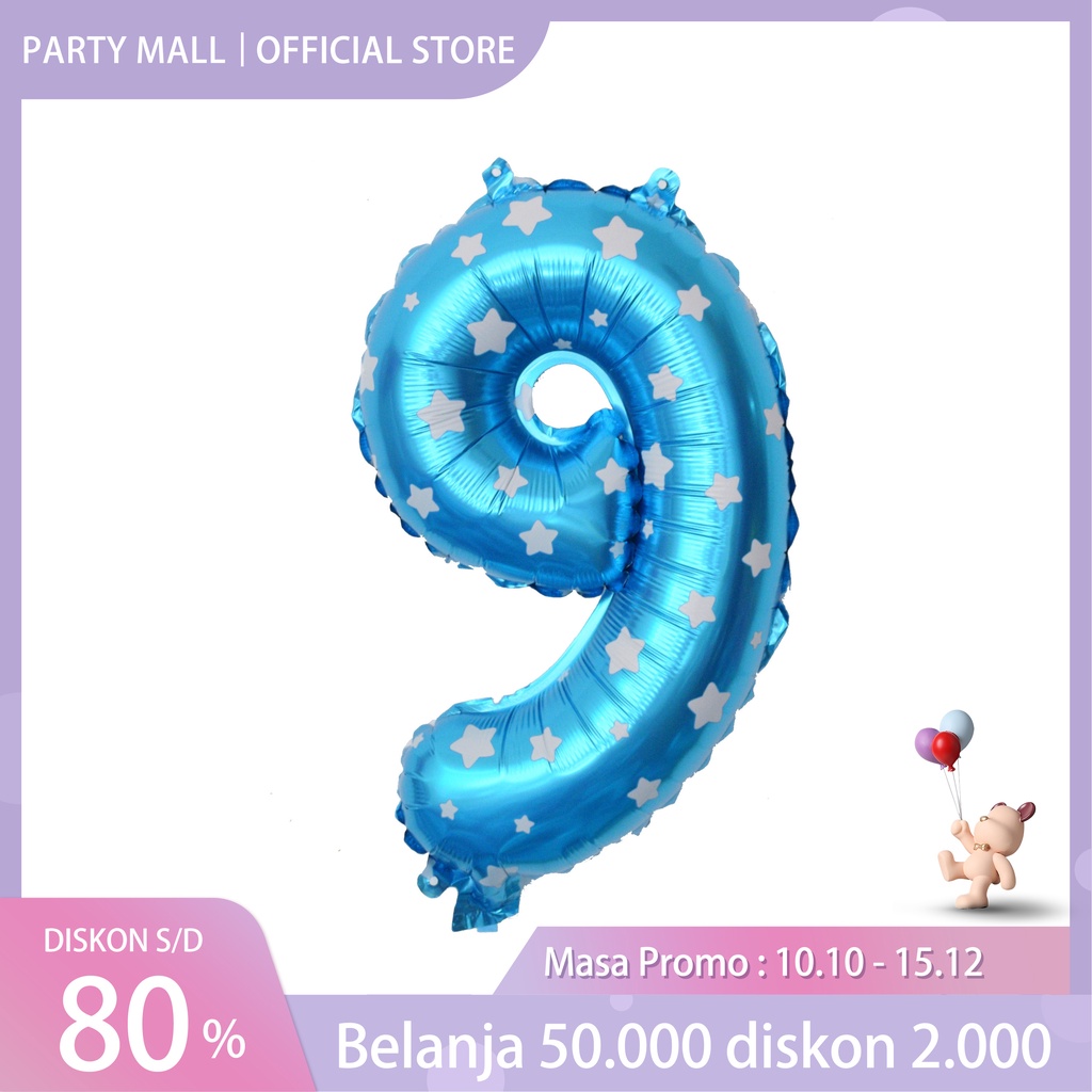 Jual Balon Foil Huruf Biru 16 Inch 40cm Abjad Alphabet A-Z Balon Foil ...
