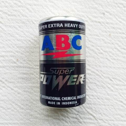 Jual [1 buah] Baterai ABC HITAM besar ukuran D R20 SUPER POWER d size ...
