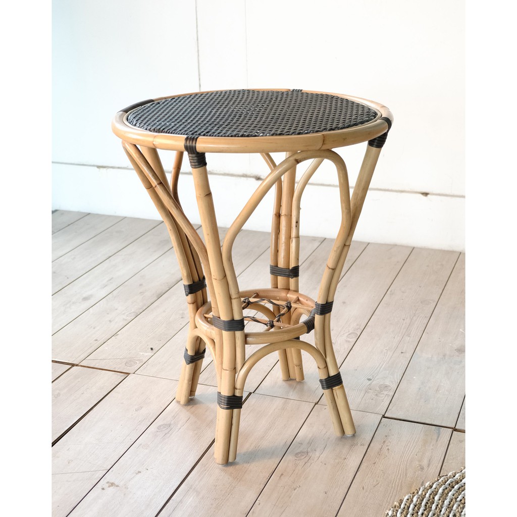 Jual Meja Teras Rotan 60Cm / MEJA BULAT ROTAN AESTHETIC / RATTAN TABLE ...