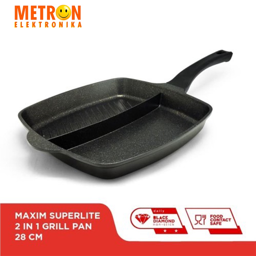 Jual MAXIM SUPERLITE 2 IN 1 GRILL PAN 28 CM / SL2IN1GRILLPAN28CM ...
