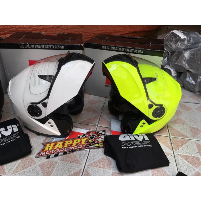 Jual HELM MODULAR HX16B GIVI ITALY MODULAR 3 COLOUR SIZE M L XL DUAL ...