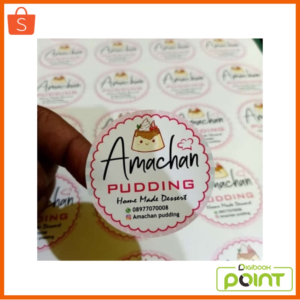 Jual Print Stiker - Cetak Stiker Vinyl / Stiker Label Makanan - Print ...